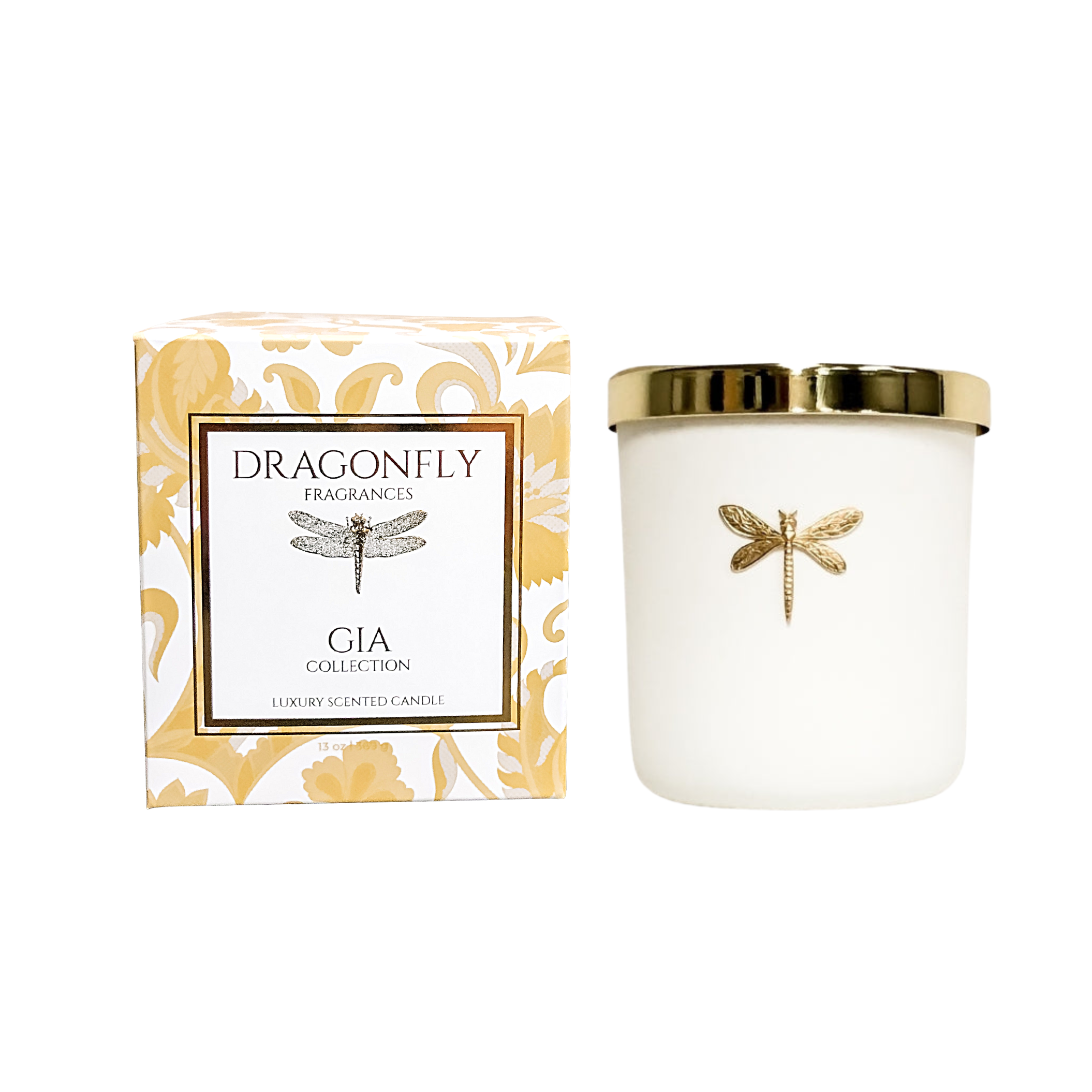 Gia Matte White - Gold – Dragonfly Fragrances