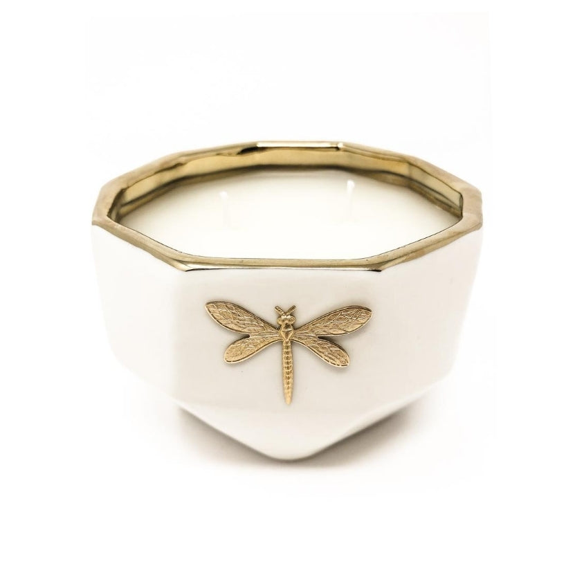 Capri Candle - Large Gold – Dragonfly Fragrances